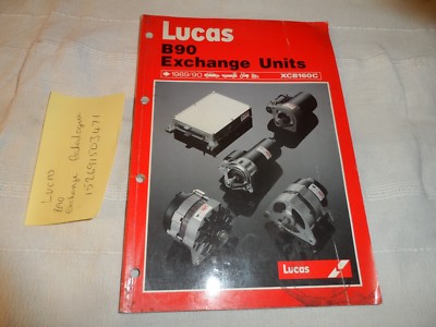 LUCAS STARTER ALTERNATOR ECU PARTS CATALOGUE WITH CROSS REFERENCE | eBay