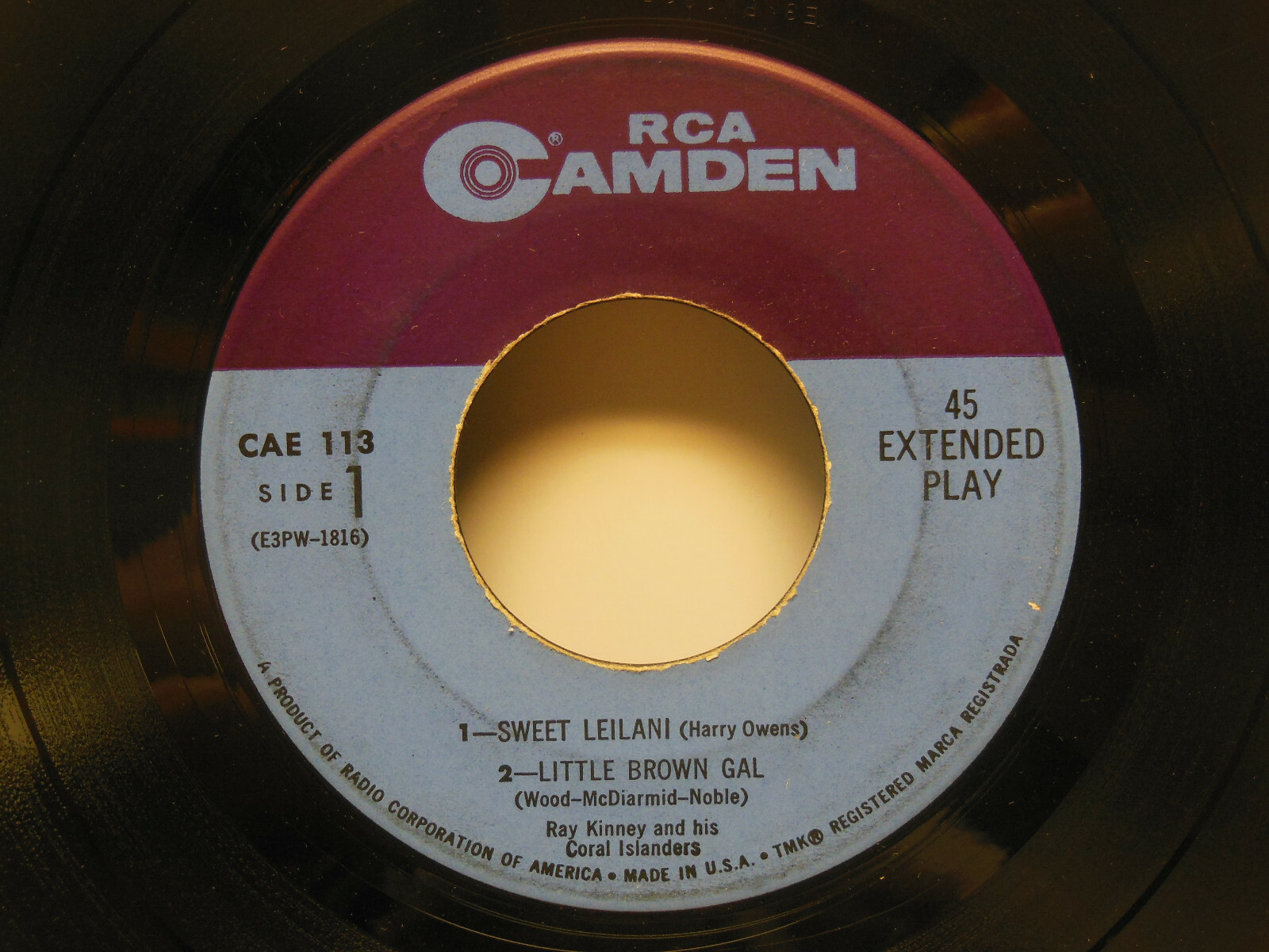 Ray Kinney: 4 Track EP Camden 113, 45 RPM, VG (C2) | eBay