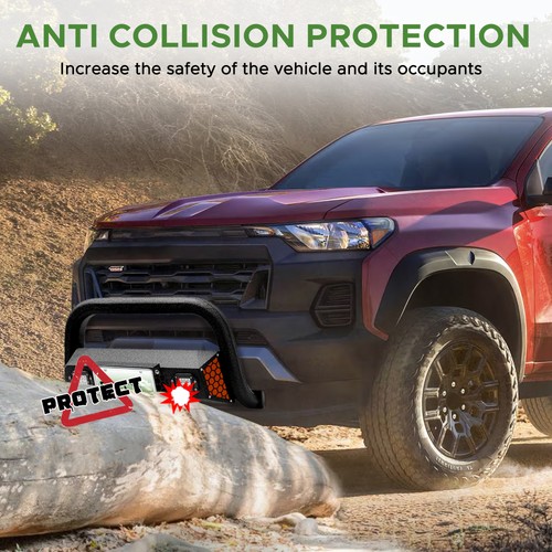 Fits Chevy Colorado 2015-2025 Bull Bar with LED Light & w/License Plate ...