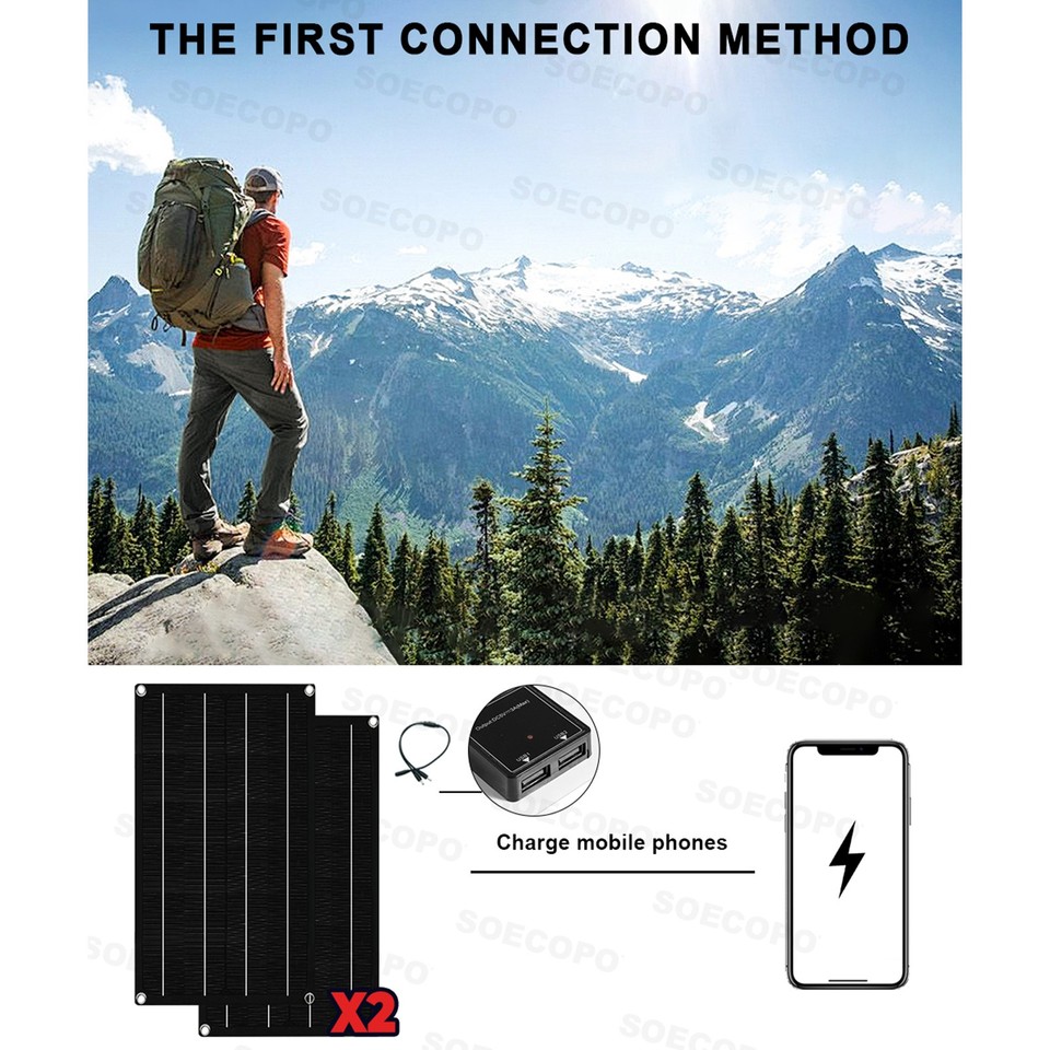 8000W Solar Generator Kit + 2 Rugged Solar Panels + 100A Controller | eBay