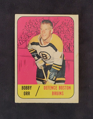 1967-68 TOPPS BOBBY ORR HOCKEY CARD #92 BOSTON BRUINS NHL HOF LEGEND | eBay