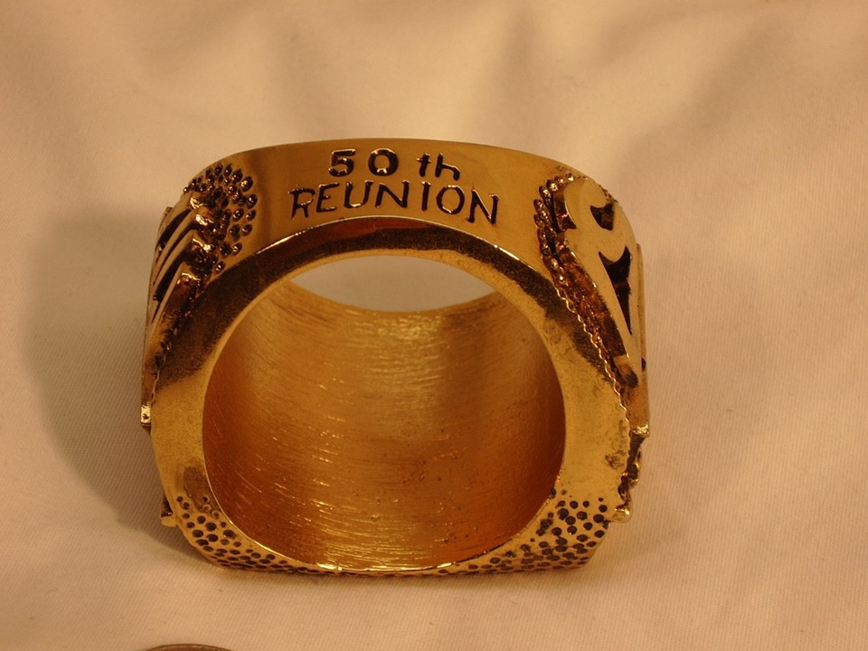 College Class Reunion Ring MIT BRASS RAT Oversized Class of 1957 50th ...
