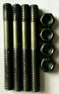 4x 3/8”x 3 1/4" Sae Coarse Exhaust Manifold Studs 4-3/8 Top Crimp ...