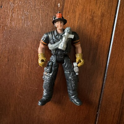 Chap Mei Firefighter Action Figure Fire Fighter 3.75” Figurine Design ...