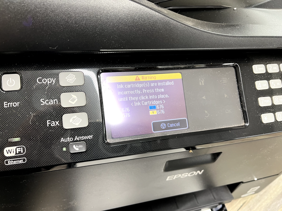 Epson WorkForce Pro WP-4530 All-In-One Inkjet Printer TESTED w/box ...