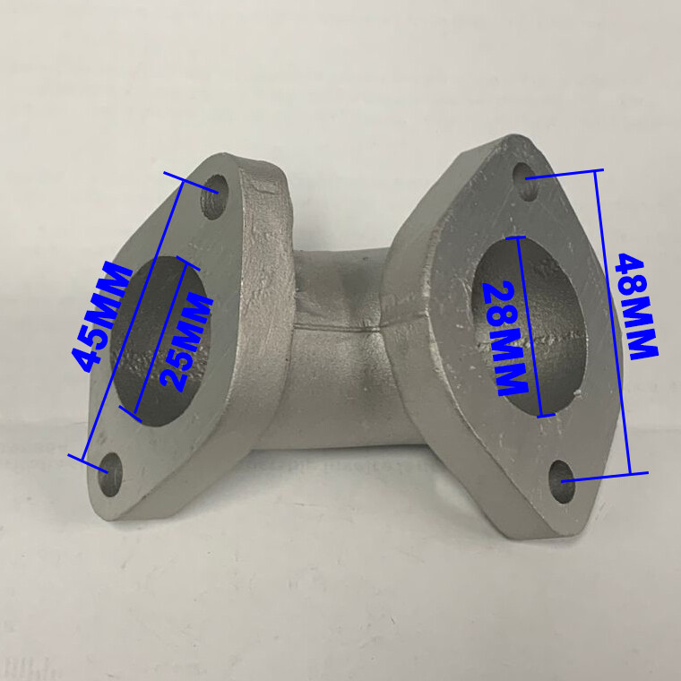 Intake Manifold Inlet Pipe for 50cc 70cc 90cc 110cc 125cc Pit Dirt Bike ...