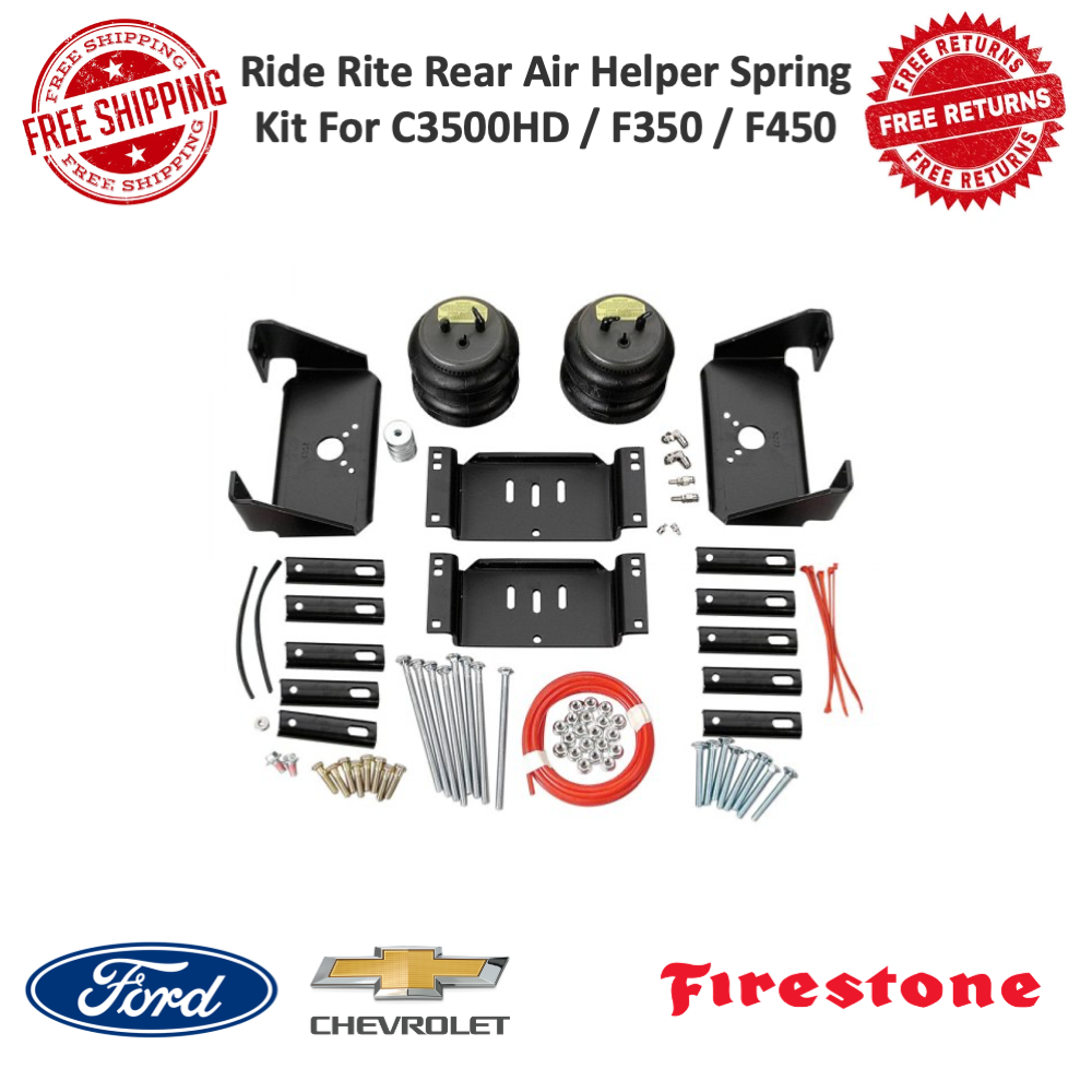 Firestone Ride Rite Rear Air Helper Spring Kit For C3500HD / F350 ...