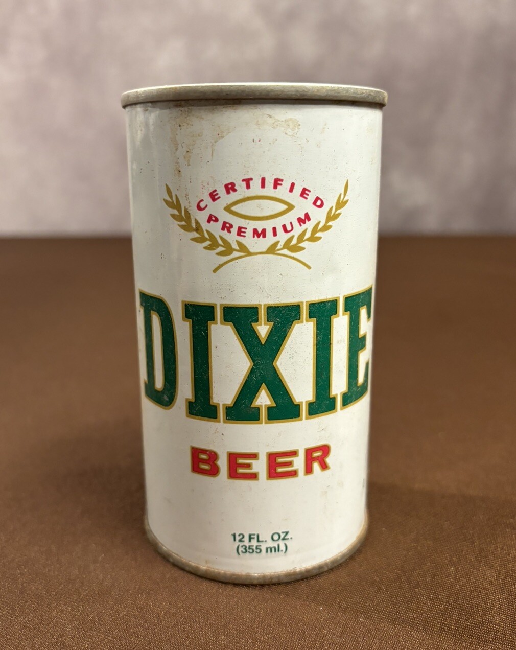 DIXIE Straight Steel Pull Tab Beer Can 12oz DIXIE BREWING NEW ORLEANS ...