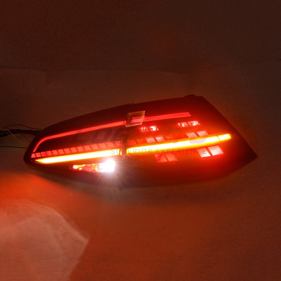 For VW Golf Mk7 2013-2020 LED Tail Light Rear Brake Fog Turn Signal ...