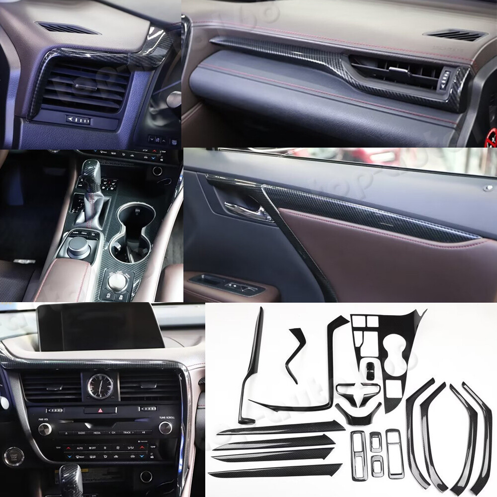 20X Carbon Fiber Look Interior Decoration Kit Cover For LEXUS RX350 ...