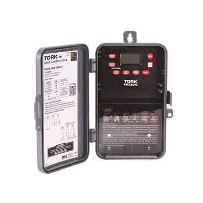 TORK EWZ201C 2 Channel 7-Day Digital SPST and Single Channel DPST Time ...