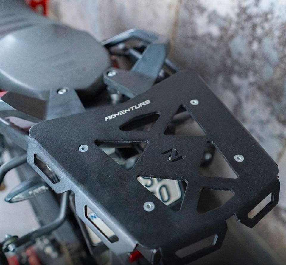 "TOP RACK WITH ALUMINIUM PLATE" FIT FOR KTM ADVENTURE 250/ 390/ 390X | eBay