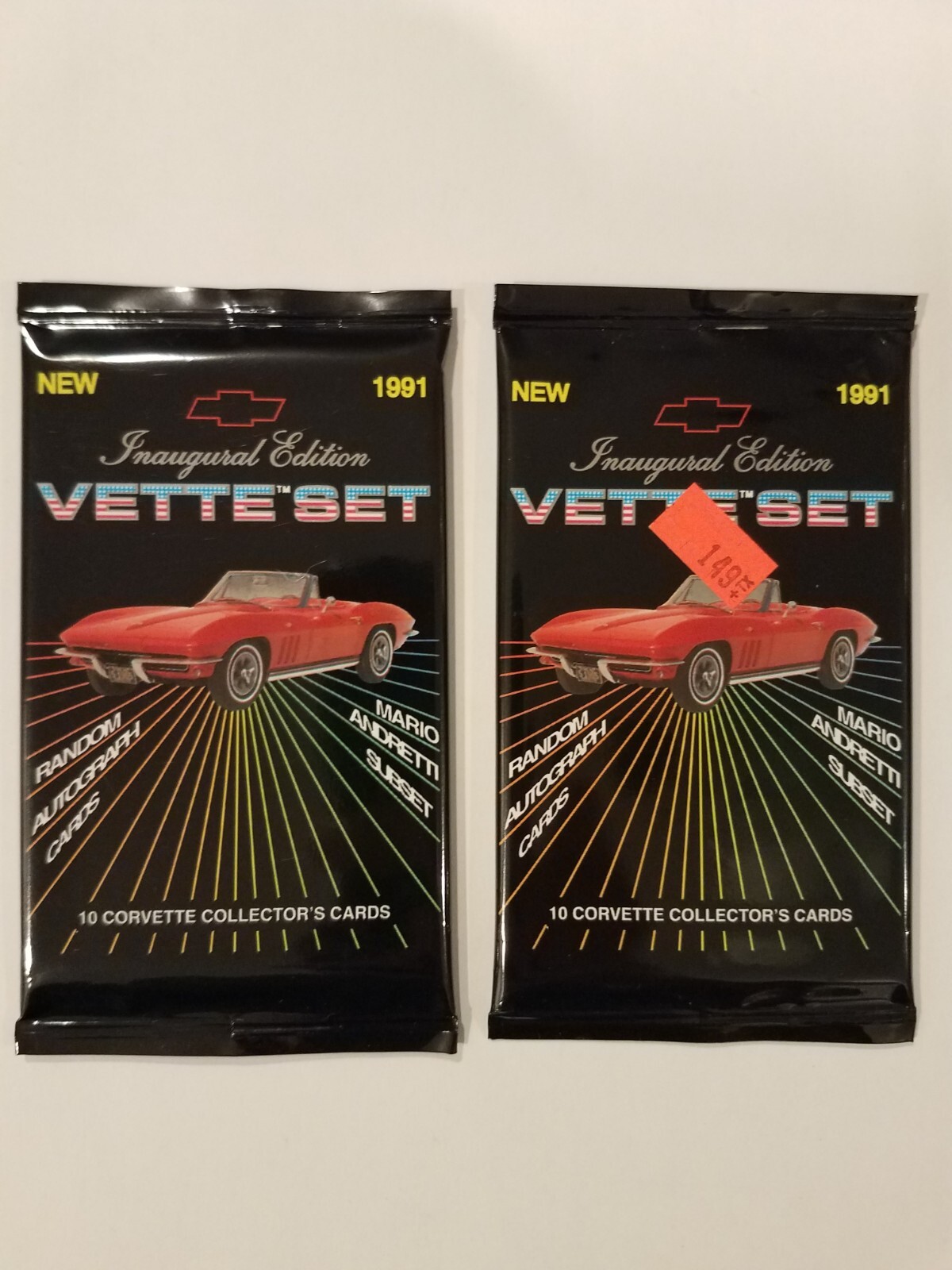 1991 Collect-A-Card Vette Set Chevy Corvette Collector Cards - (2 ...