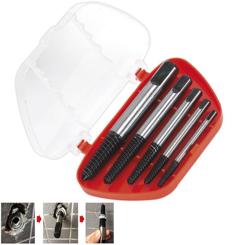5 Pc Screw Extractor Set Easy Out Drill Bits 39593900503| eBay