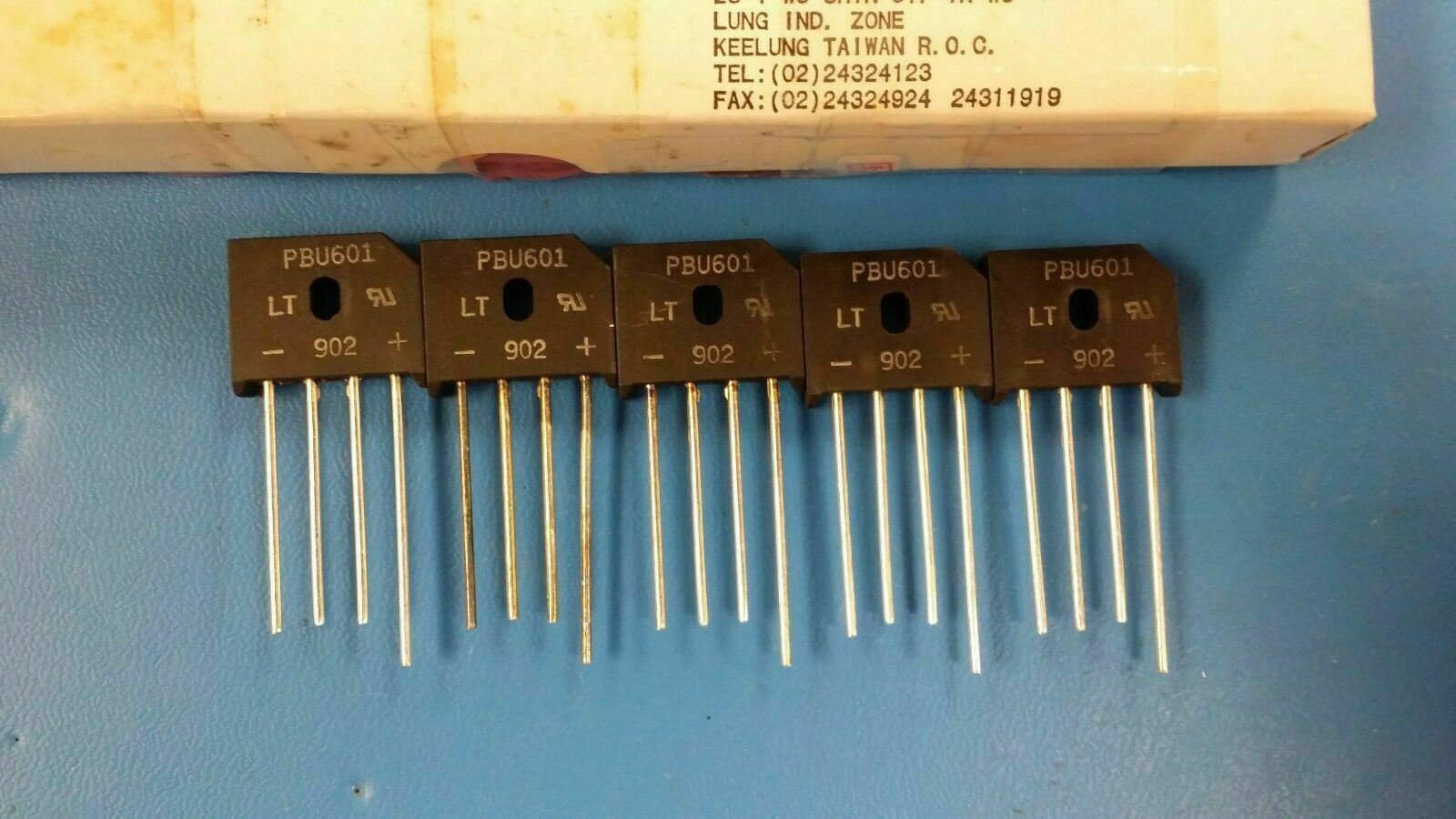 (5PCS) PBU601 Diode Rectifier Bridge Single 50V 6A 4-Pin PBU | eBay