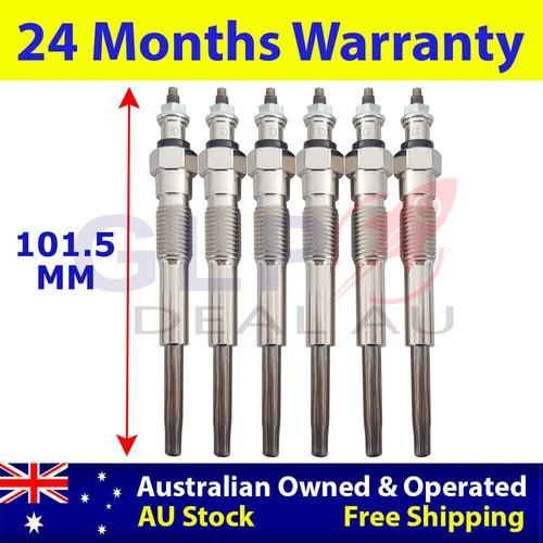 6x Glow Plugs Fits for Toyota LandCruiser HZJ75 HZJ79 HZJ105 4.2D 1HZ ...