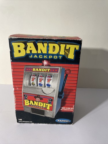 SLOT MACHINE COIN BANK MINI NOVELTY LAS VEGAS ONE ARMED BANDIT BANK ...