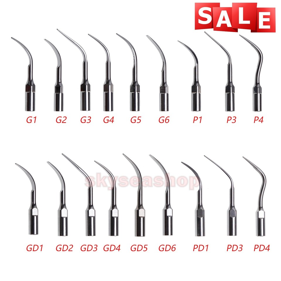 5 Dental Ultrasonic Scaler Tips/10 Wrench/1*Scaler Handpiece Fit EMS ...