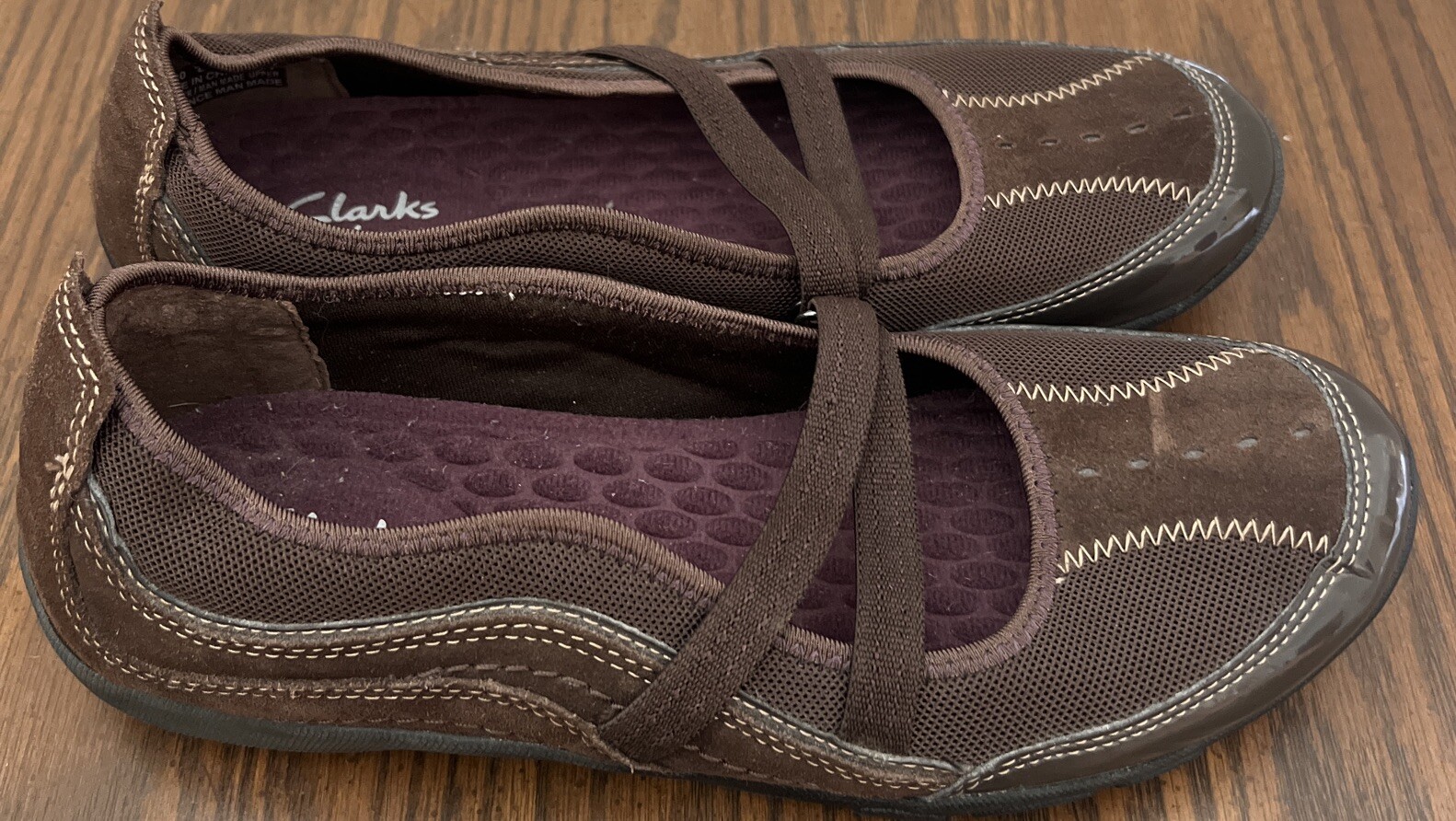 Clarks Privo Brown Slip-on casual shoes Women's size … - Gem