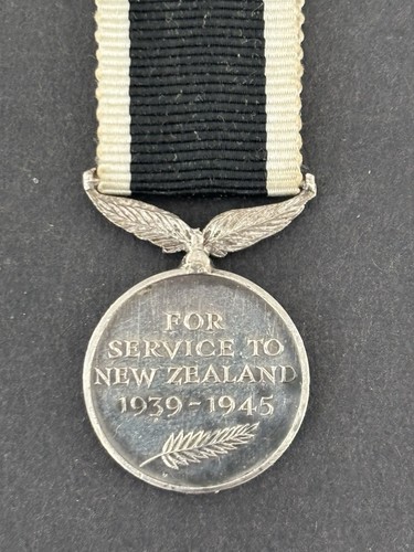 WW2 Genuine Miniature Medal Service To New Zealand George V1 With ...