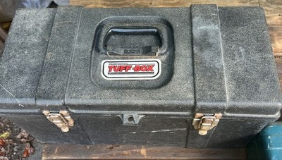 Black Tuff Box w/ Divided Tool Tray 19", full of random tools | eBay