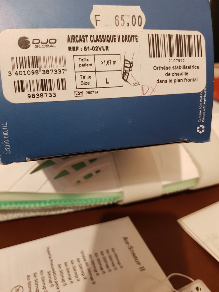 Aircast Tutore Air Stirrup II - tendine tibiale posteriore - uso post ...