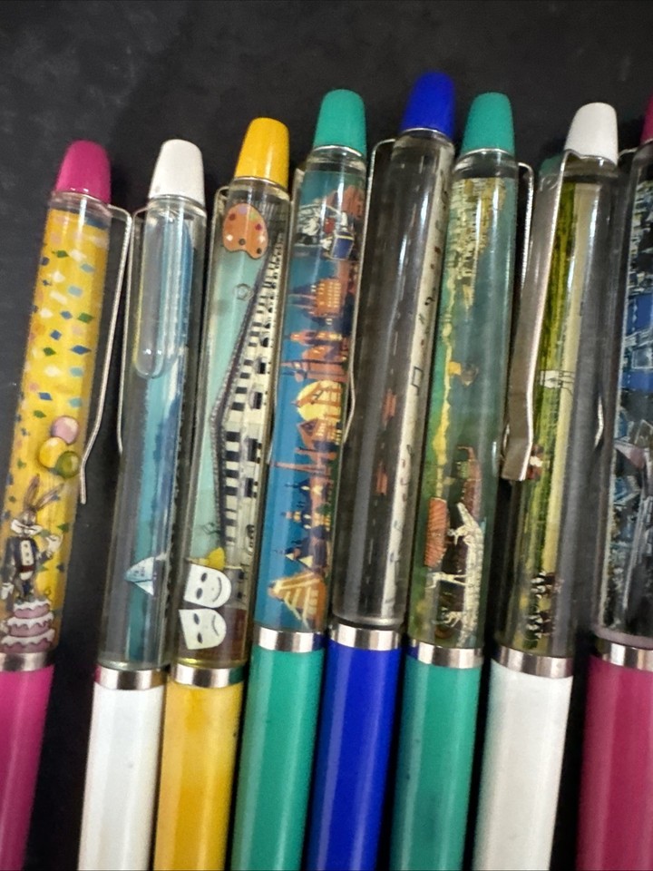 Vintage Floaty Float Pen Lot of 12 Various City’s Looney Tunes, Paris ...