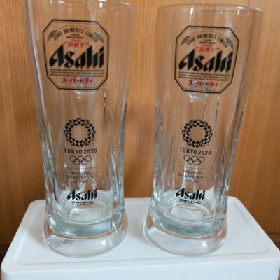 ASAHI SUPER DRY Beer Mug Cup 2020 Tokyo Olympic 0.55L Japan Limited 2 ...