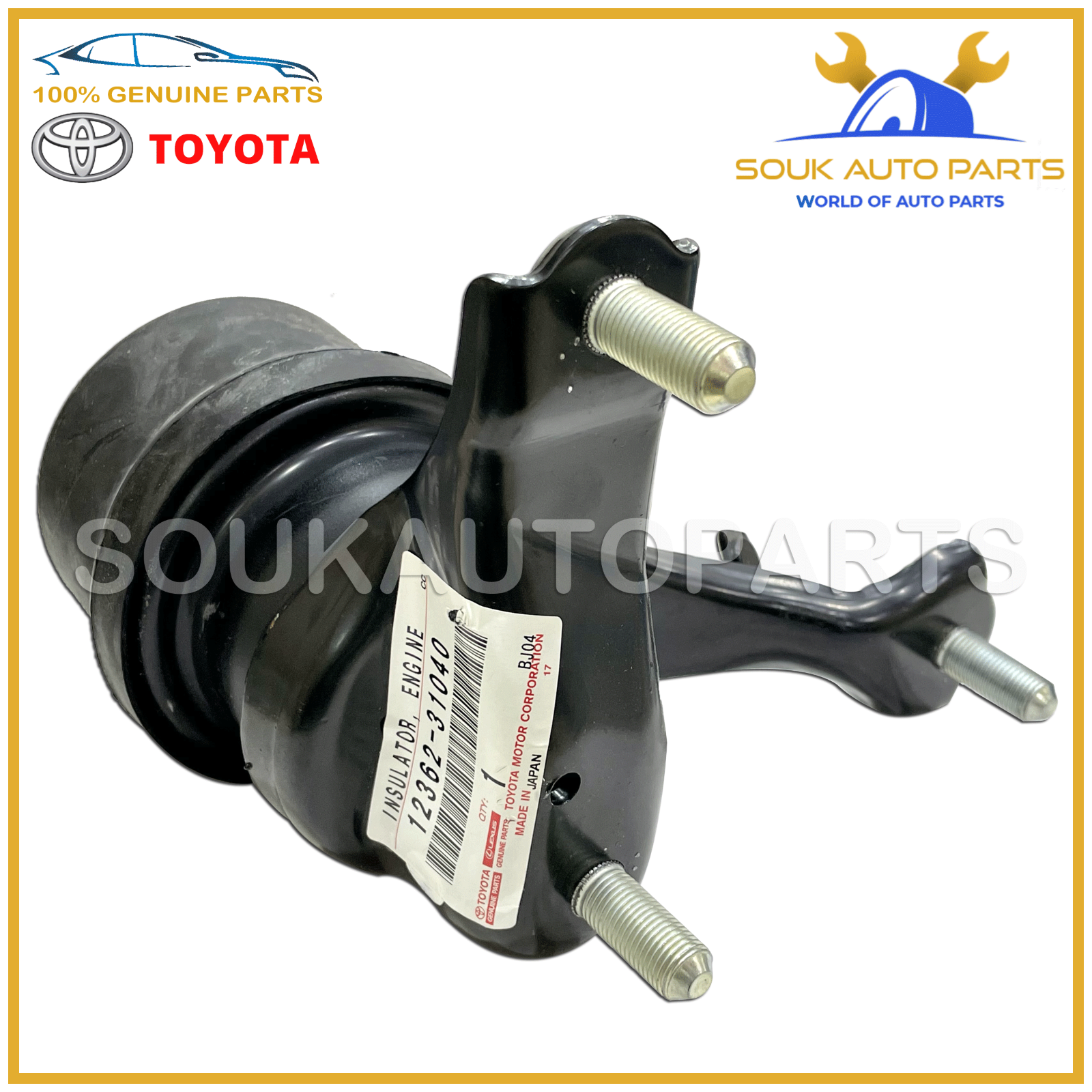 12362-31040 Genuine Toyota INSULATOR, ENGINE MOUNTING, RH(FOR ...