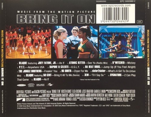 CD OST Various Bring It On Music From The Motion Picture Soundtrack CD ...