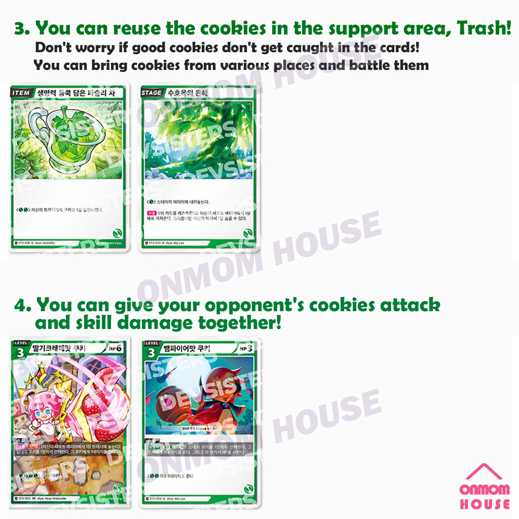 Cookie Run Braverse TCG Starter Deck 3 Styles Trading Card Game Korean ...