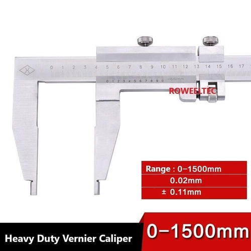 60" (150cm) Heavy Duty Vernier Caliper stainless fine adjustment 7" jaw ...