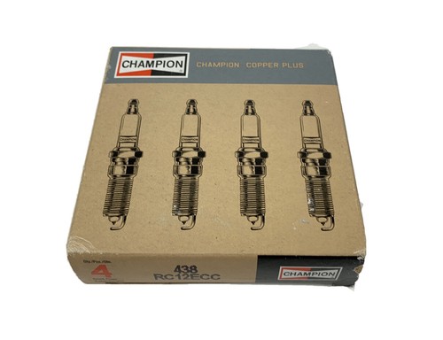 LOT OF 4 (1 BOX) Champion RC12ECC (438) Copper Plus Replacement Spark ...