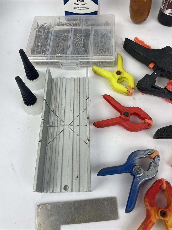 Huge Lot of RC Balsa Wood Airplane Construction Tool Clamp Hemmer ...