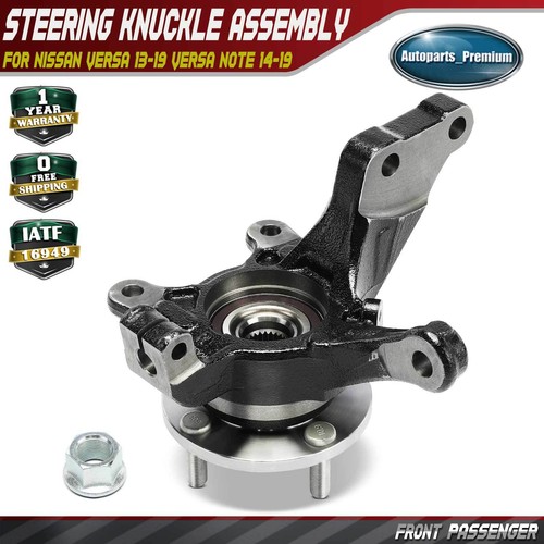 Front Right Steering Knuckle & Wheel Hub Bearing Assy for Nissan Versa ...