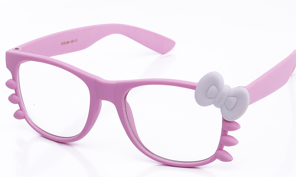 Clear Lens Glasses Kitty Bow & Whiskers Multi Color Combos!!!! | eBay