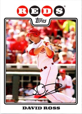 2008 Topps David Ross #154 Cincinnati Reds Baseball Card | eBay