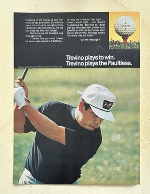 Lee Trevino Faultless Golf Balls Vintage Original Print Ad | eBay