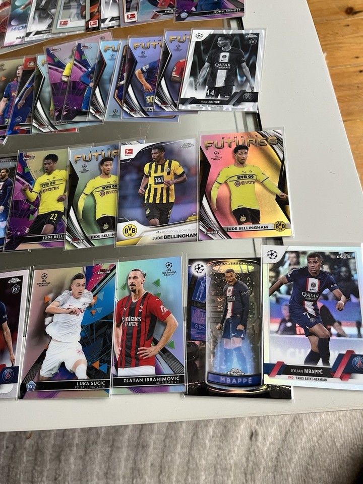 X61 High End Insert/Refractor Bundle Football Cards - Messi, mbappe ...