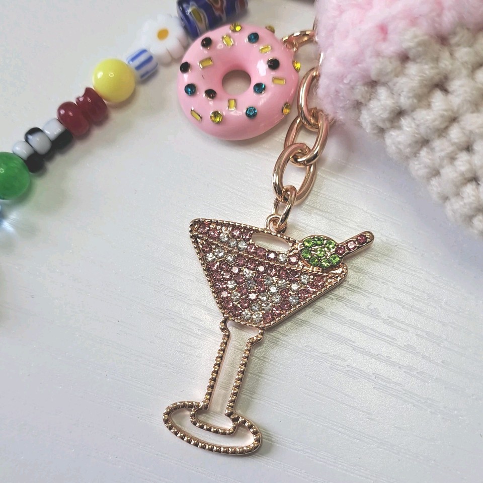 Piper.K Bag Charm & Key Chain Ice cream Rainbow Seaside Beads Doghnut ...