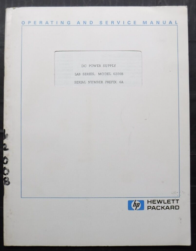 HP DC Power Supply Lab Series Model 6200B | eBay