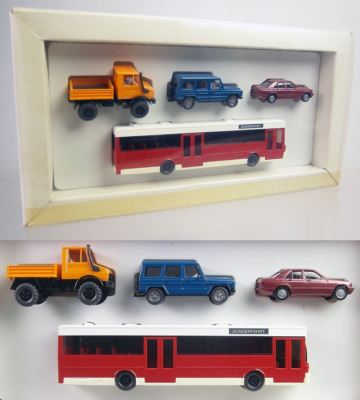 AT520 | Wiking 1:87 - 4-teil. Set mit verschiedenen Mercedes *NEU ...