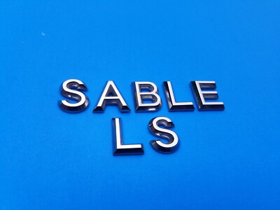 2004 2005 MERCURY SABLE LS REAR GATE EMBLEM BADGE SYMBOL LOGO SET USED ...