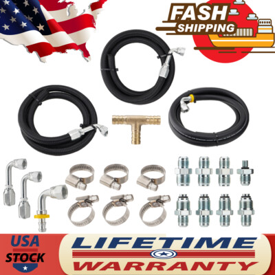 STEERING HOSE HOOKUP KIT WITH FITTINGS FOR HYDROBOOST POWER BRAKE ...