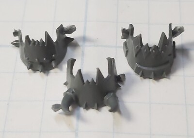 Warhammer 40k Ork Bits Nobz Engraved Iron Gob Jaws x3 | eBay