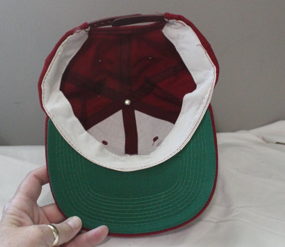 VINTAGE YOUNGAN OKLAHOMA SOONERS WOOL SNAPBACK BASEBALL CAP HAT ONE ...