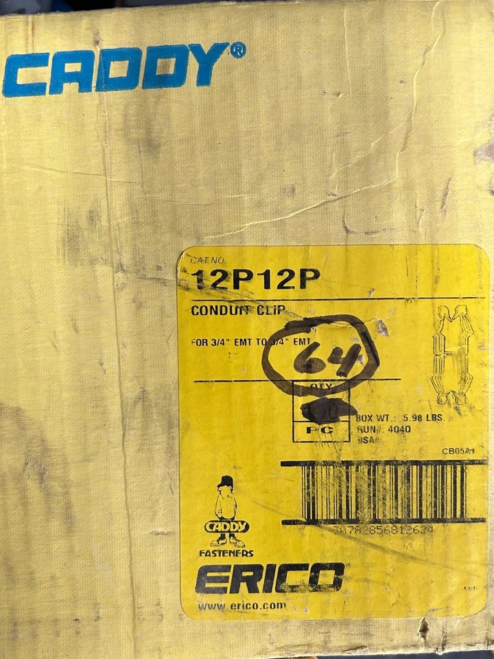 Erico Caddy Conduit clips 12P12P 3/4"-3/4" | eBay
