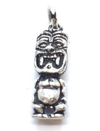 Tiki Tiki Statue Charm For Bracelet .925 Sterling Silver | eBay