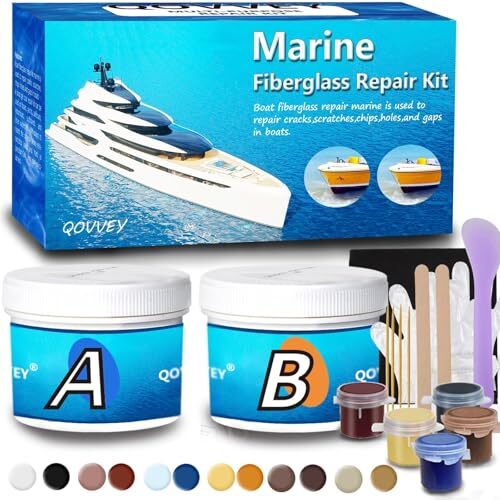 Marine Fiberglass Repair Kit for Boats - Fiberglass Gelcoat Boat Repair ...