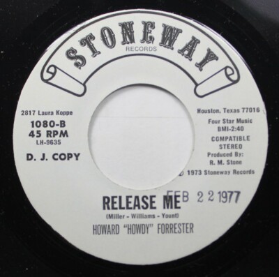 Country Promo 45 Howard "Howdy" Forrester - Release Me / Topeka Polka ...